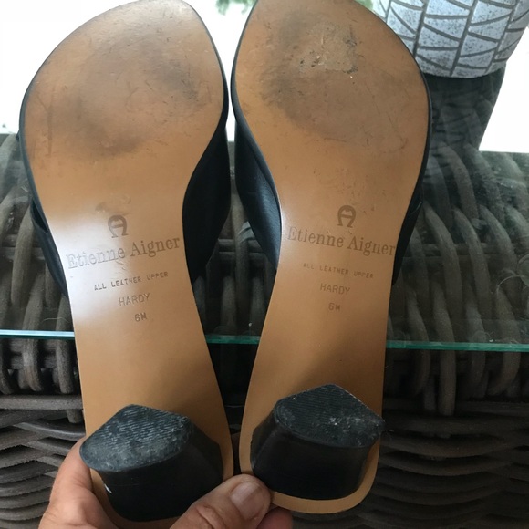 Etienne Aigner | Shoes | Vintager Etienne Aigner Leather Sandals | Poshmark